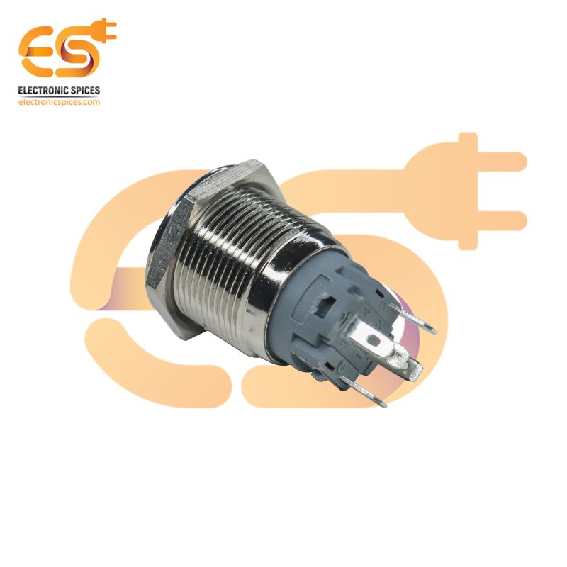 Buy 24v ring light push button self lock metal switch