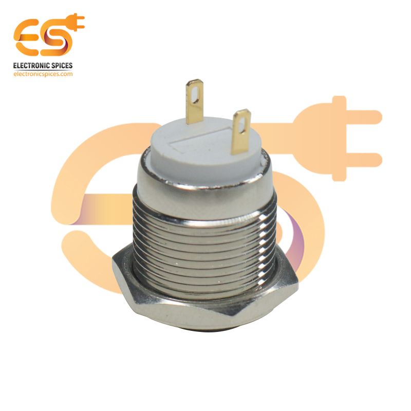 Buy 16mm Self lock metal push button switch | Electronicspices