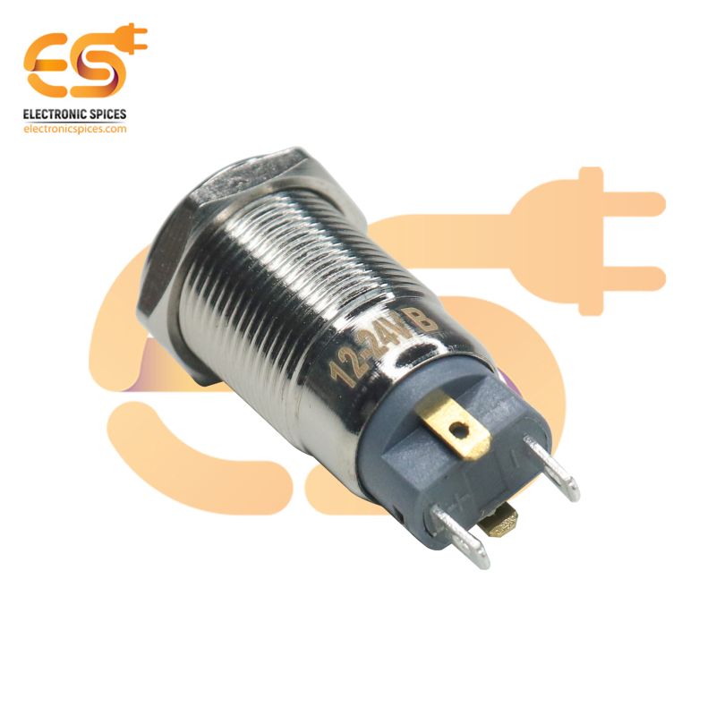 Buy 12mm ring light switch self lock metal push button switch