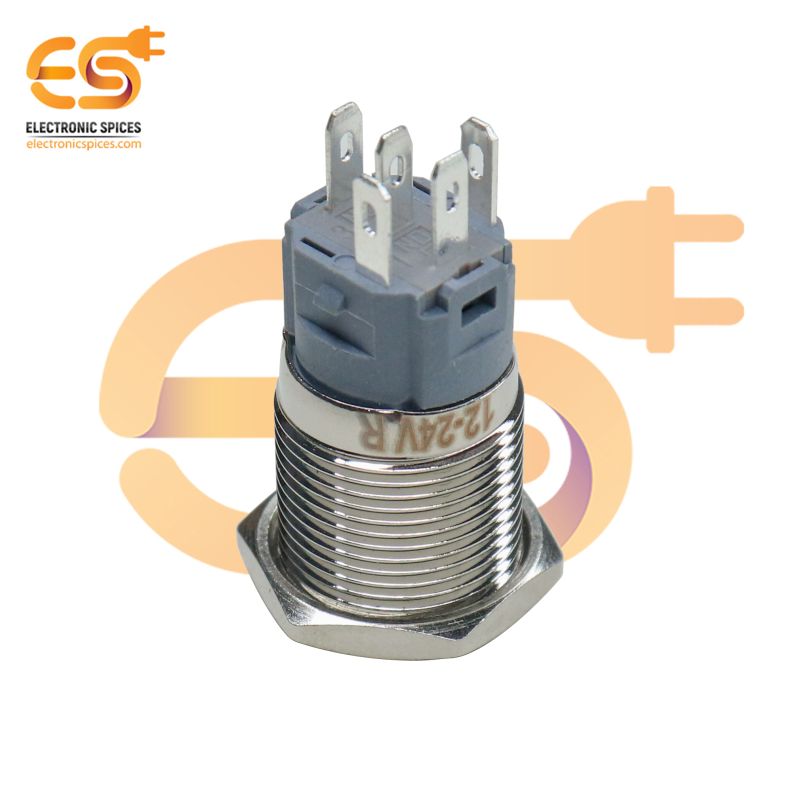 Buy 16mm horn push button with Red Indicator