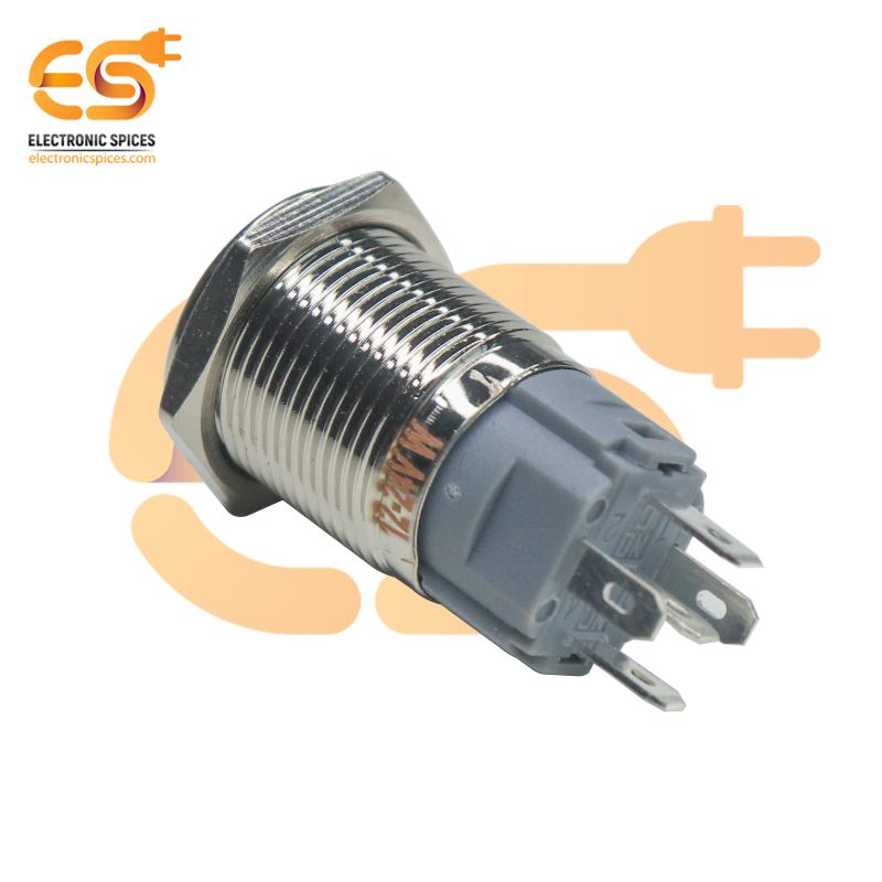 Buy 16mm Push Button Switch | Durable Metal Self-Lock