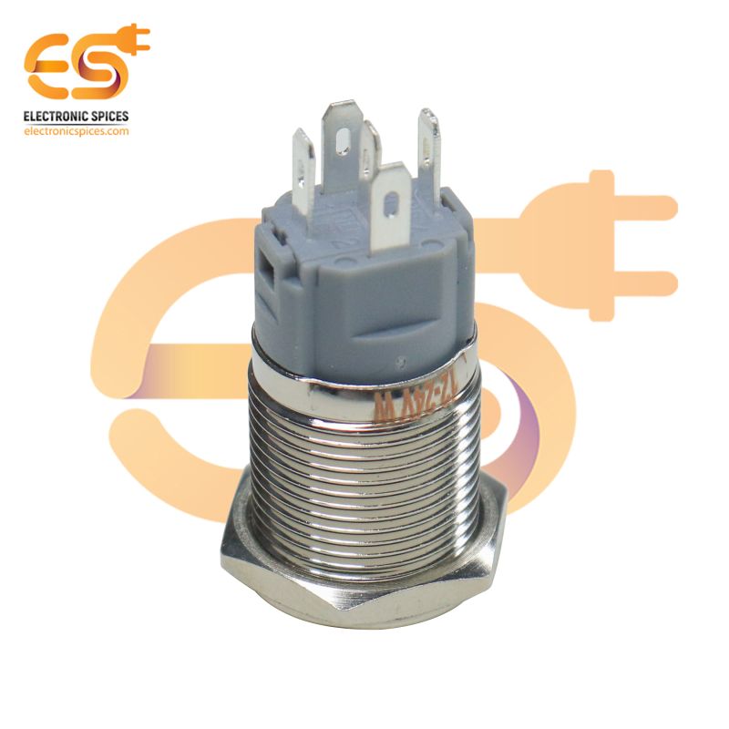 Buy 16mm Push Button Switch | Durable Metal Self-Lock