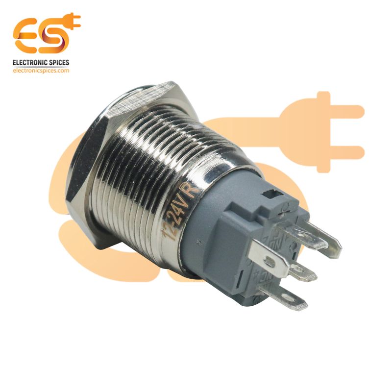 Buy Red LED Indicator Switch 12V – Durable Metal Push Button