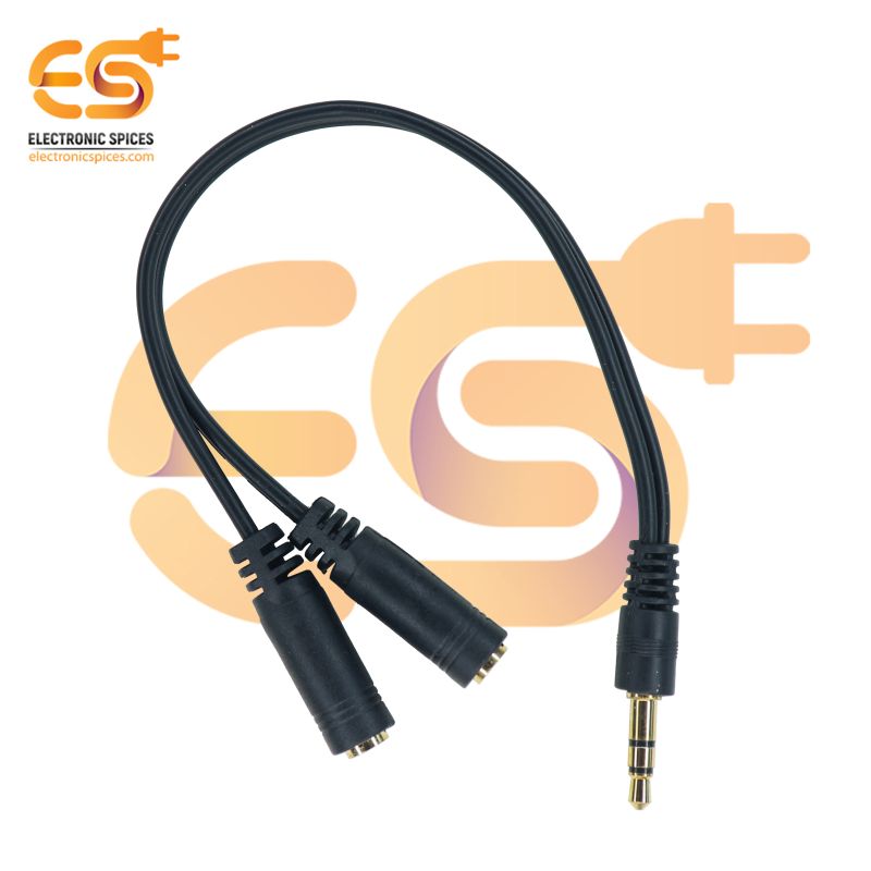 Buy 3.5mm Jack 1 Male to 2 Female 8-Inch Audio Headphone Y Splitter ...