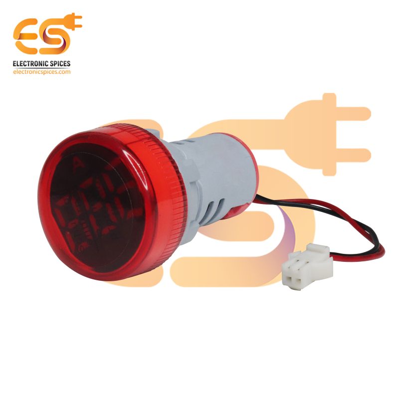 Buy 100V 20MA AC Digital Voltage and Ampere Meter | Red LED Indicator Light