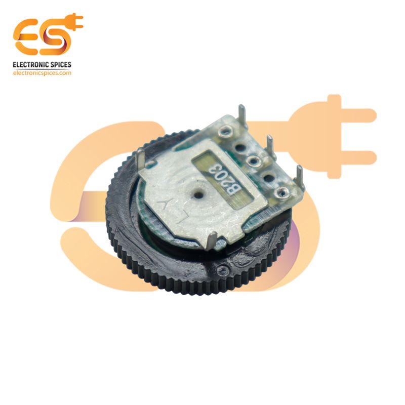 Buy 20K Ohm 3 pin Round Dial Rotary Potentiometer Pack of 50