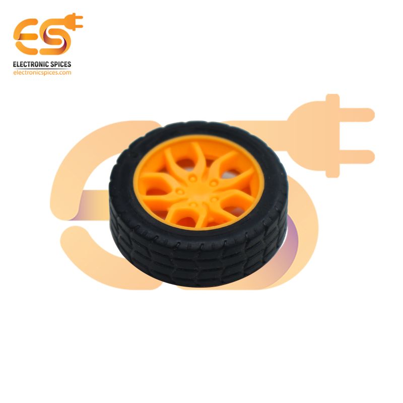 Buy Hard Plastic Build Rubber Cover Orange Color Rc Toys Cars Wheels ...