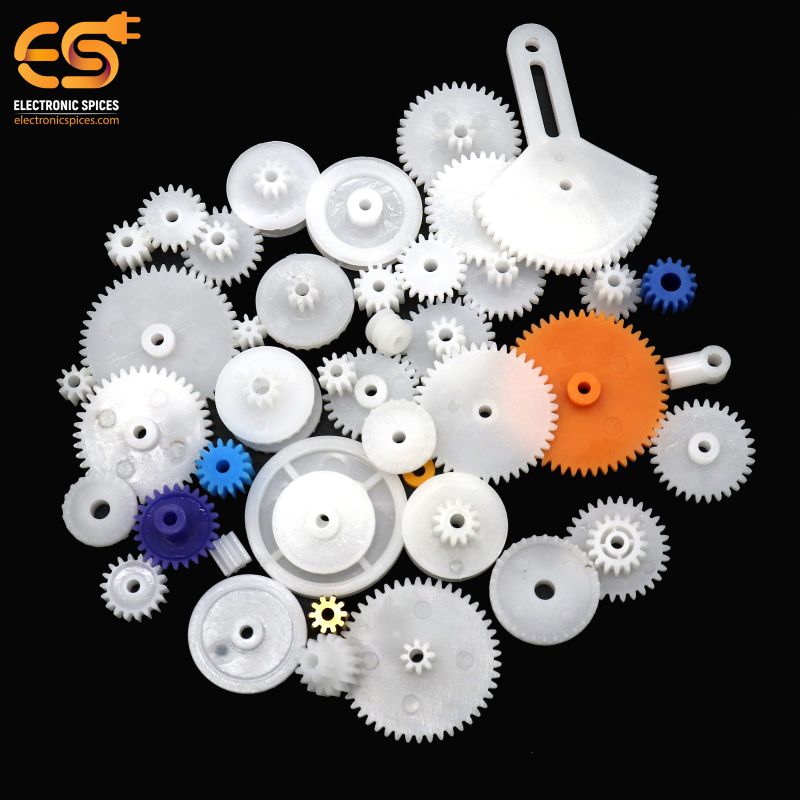 Buy 78-Piece Plastic Gear Set - Includes Rack, Pulley, Belt, Worm ...