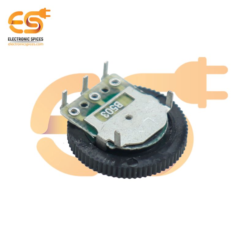 Buy 50K Ohm 3 Pin Round Dial Rotary Potentiometer Pack of 100 ...