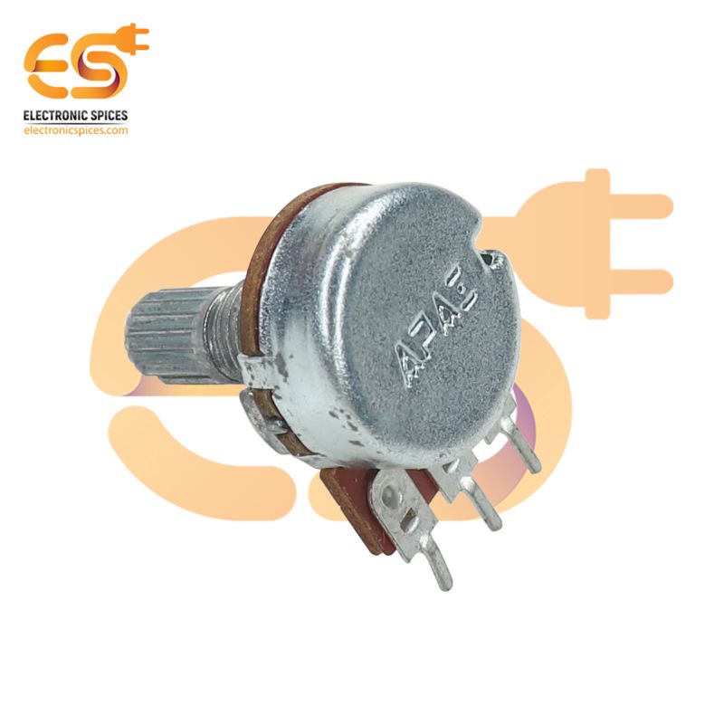 Buy 47K Rotary potentiometer round shaft handle 3 pin,