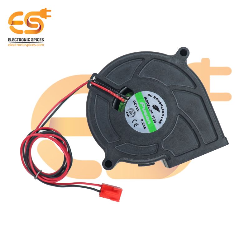 Buy 7530 DC 12V Projector Blower exhust Cooling Fan | Electronicspices