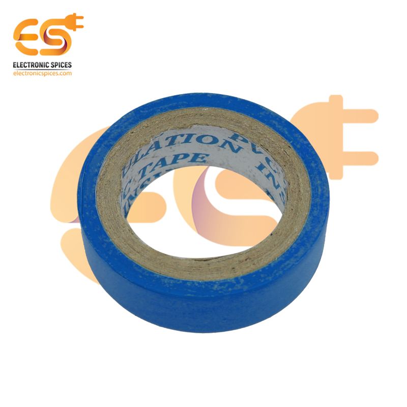 Electrical PVC Insulation Tape Blue, Pack of 5 | Electronic Spices