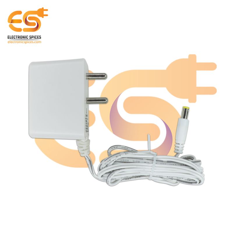 Buy 5V 1A Dc power Supply White adapter with 5.5mm male plug pin connector