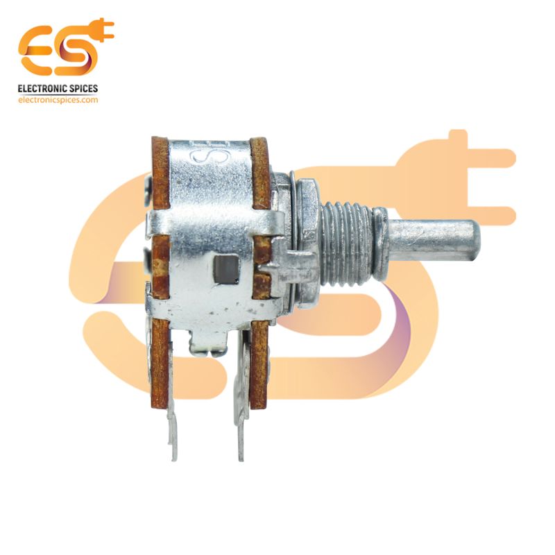 Buy 10K 10K dual gang rotary potentiometers D Shape Shaft Handle 6 Pin ...