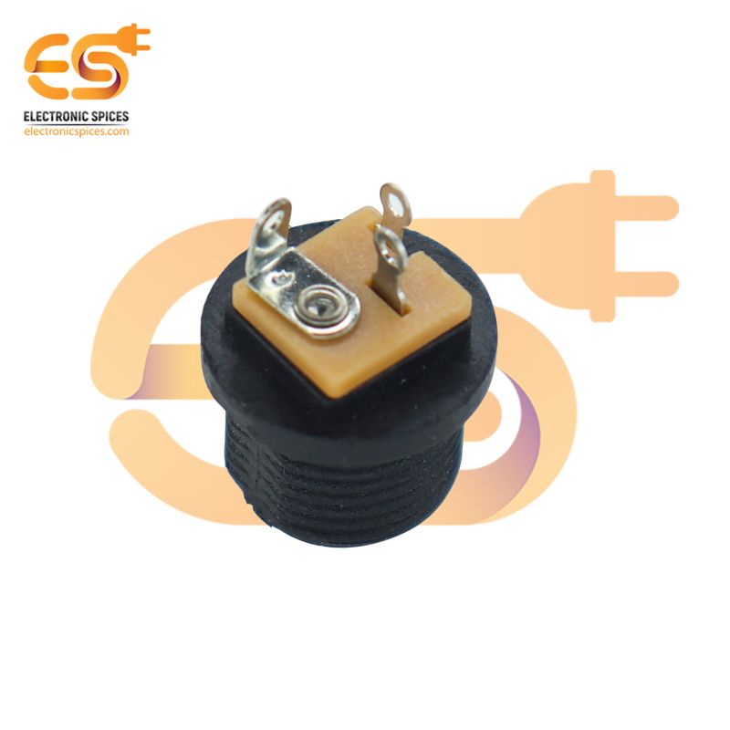 Buy Female Dc Power Jack Vertical 3 pin PCB Panel Mount Connector,