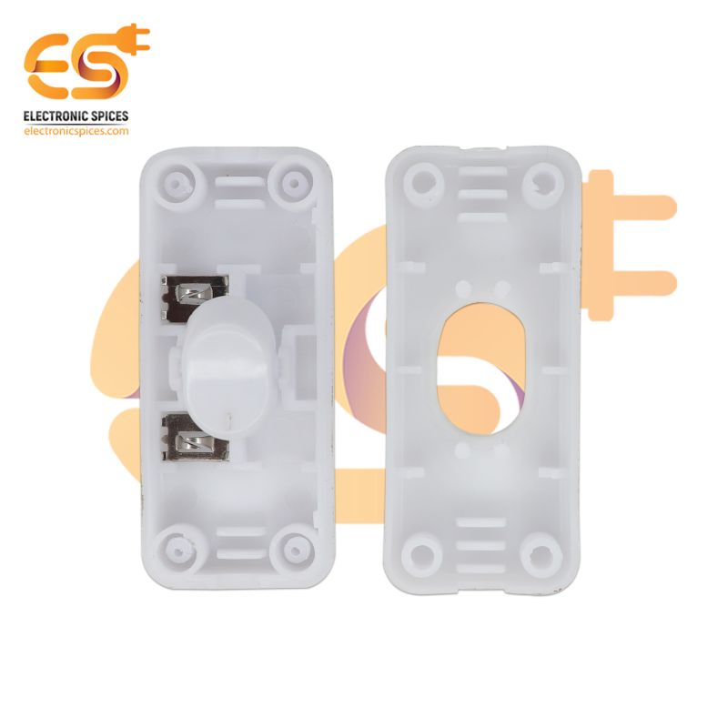Buy White SPST Halfway Rocker button inline Switch pack of 10