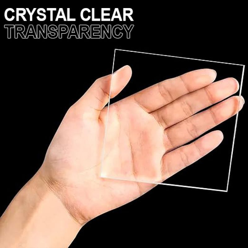 Buy Square Shape Transparent Clear Acrylic Sheet (6 x 6 inches)