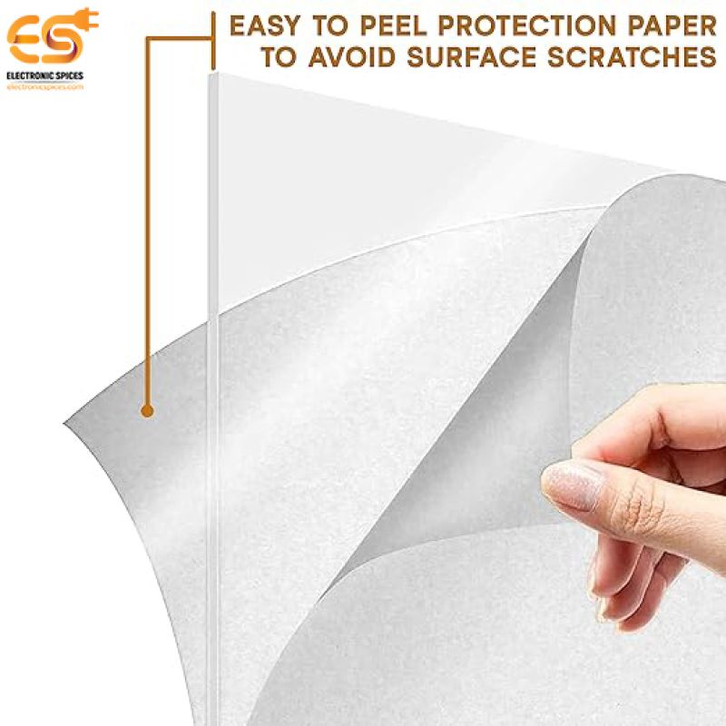 Buy Square Shape Transparent Clear Acrylic Sheet (6 x 6 inches)