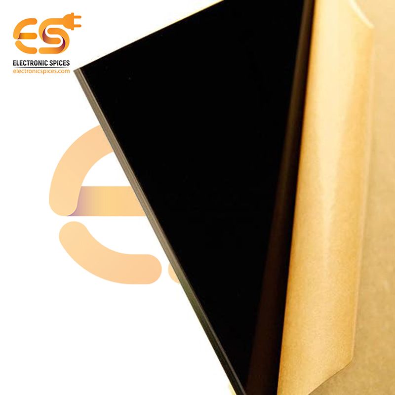 Buy 10mm Square Shape Black Color Acrylic Sheet 6 x 6 Inch