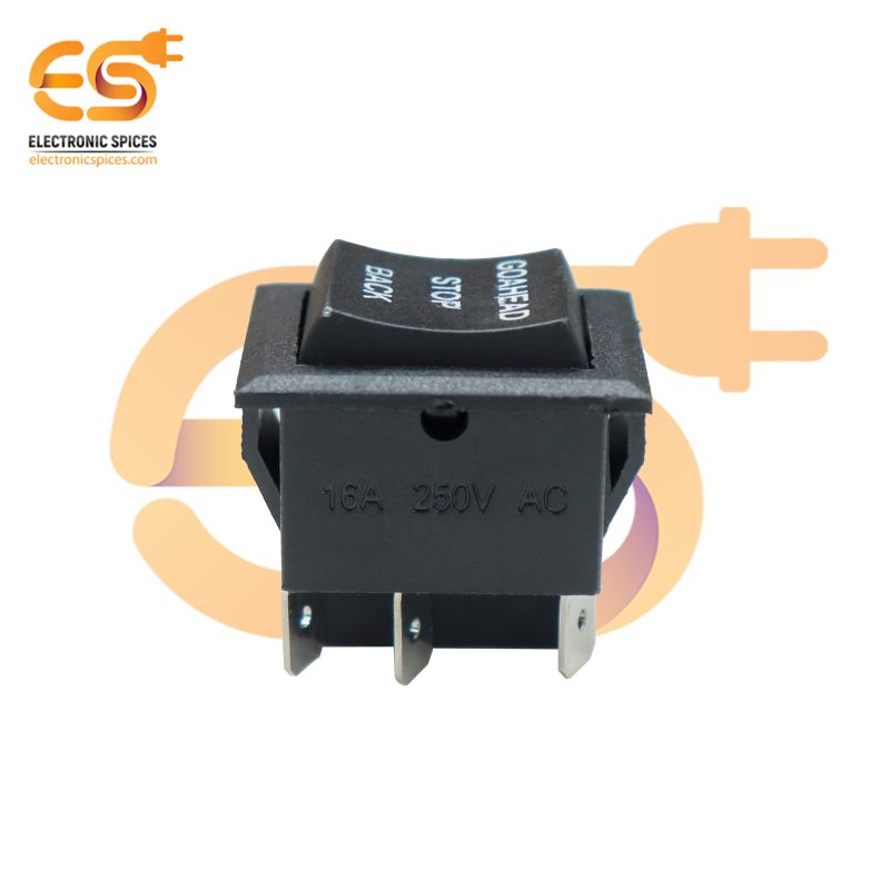Buy 16A 250V AC On Off On DPDT 6 Pin Momentary Power Rocker Switch ...