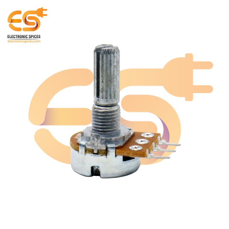 Buy 10K 3 Pin 14mm Long Round Shaft Rotary Potentiometer Volume Pot 10K ...