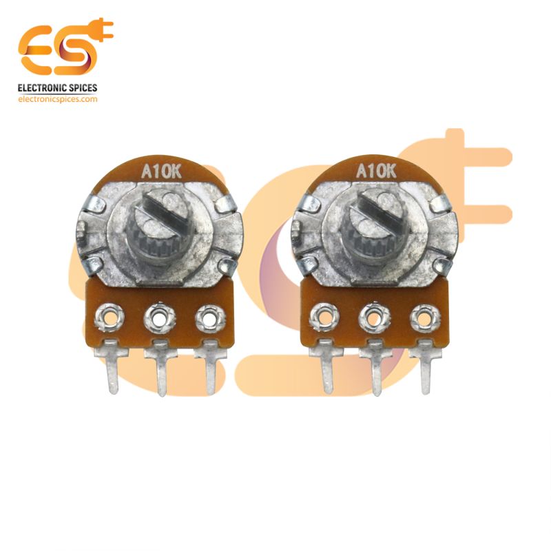 Buy 10K 3 Pin 14mm Long Round Shaft Rotary Potentiometer Volume Pot 10K ...