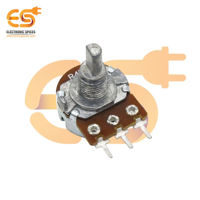 Buy 10K 3-Pin D-Shaft Rotary Potentiometer Combo - Pack of 4 with Knobs ...