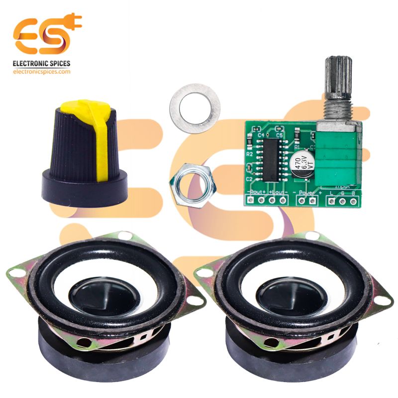 High-Quality PAM8403 Mini 5V Amplifier Kit with 2-Inch Speakers and ...