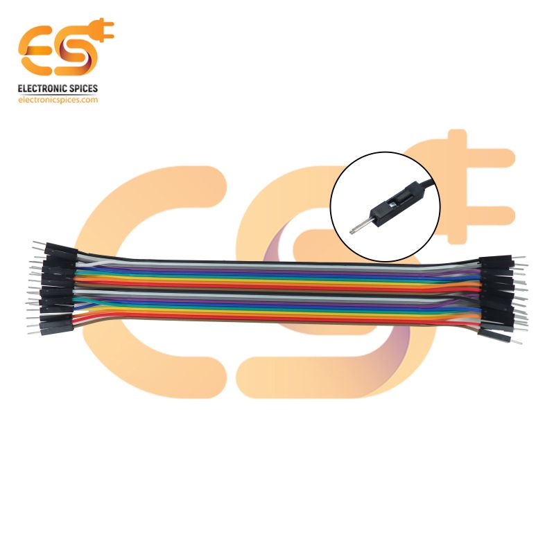 Combo of Multicolor Jumper Wire Cable (20pcs Each) | Electronic Spices