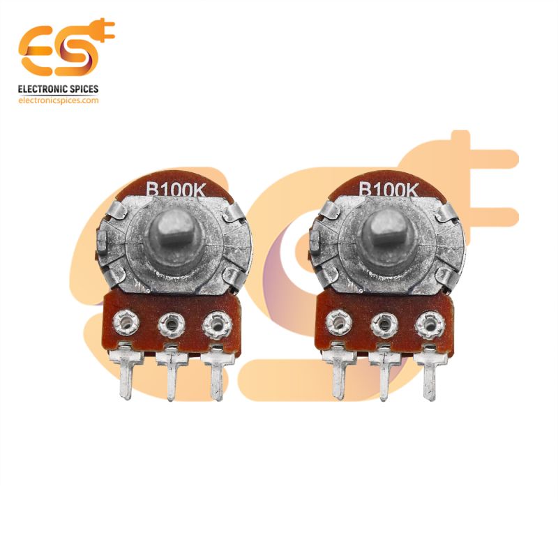 Combo of 100K 6 Pin D Shaft Potentiometer Volume Pot 100K with Knob ...