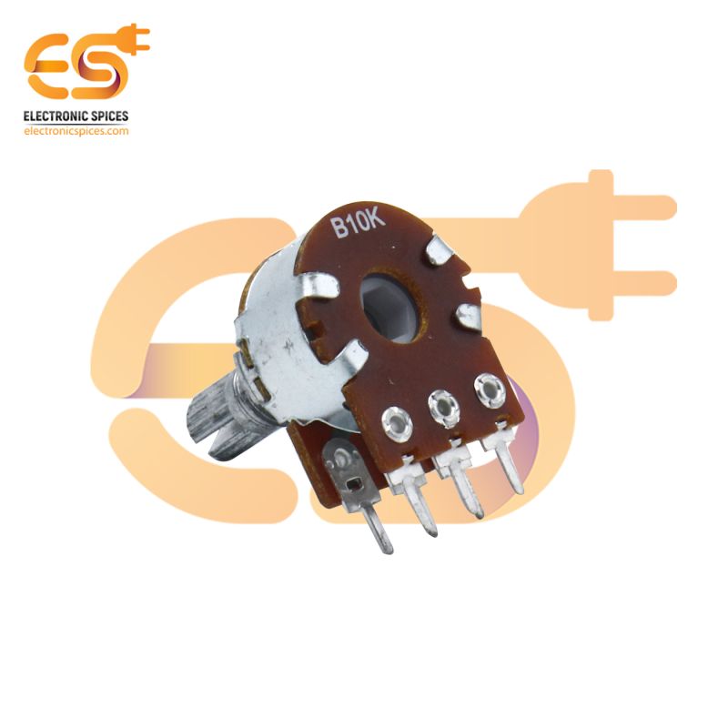 Combo of 10K 6-Pin D-Shaft Dual Gang Rotary Potentiometer A10 B10 ...