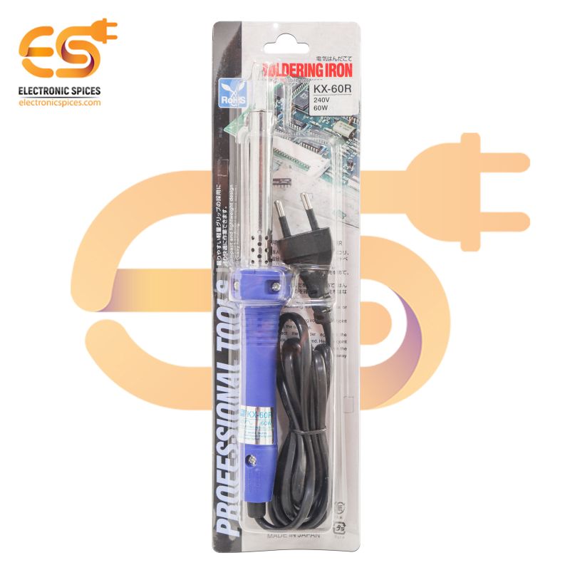 Buy 240V 60Watt Soldering Iron With Copper Tip ( Blue & Black )