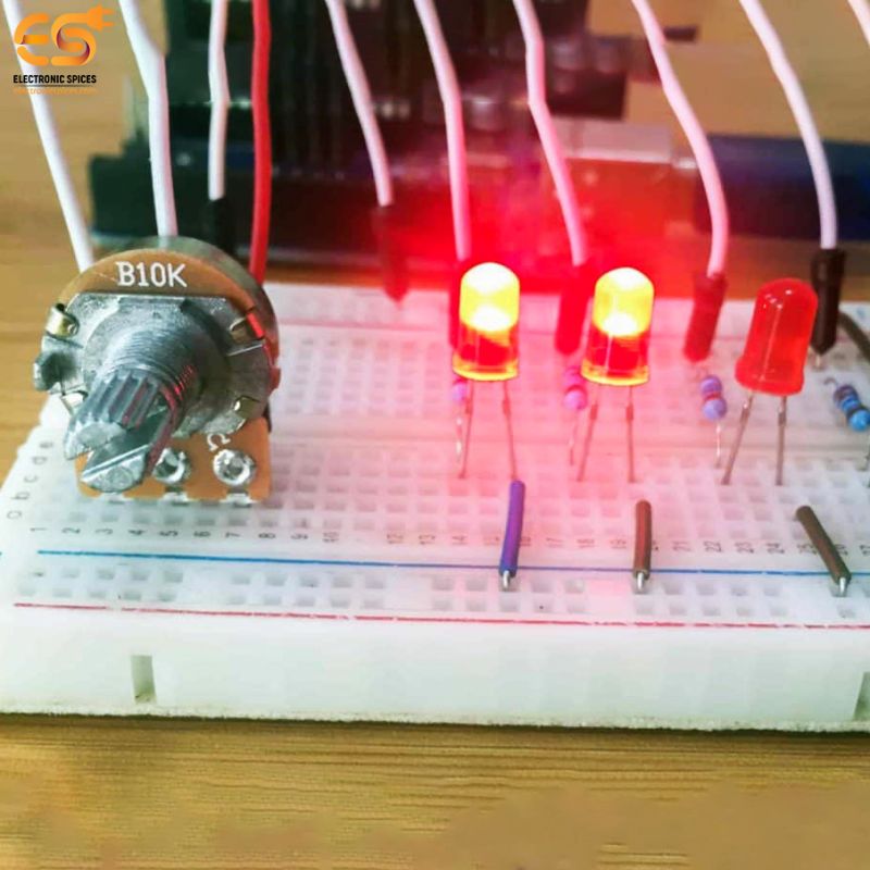 Buy 3 Terminal Rotary Potentiometer 7 Values Potentiometer With Cap ...