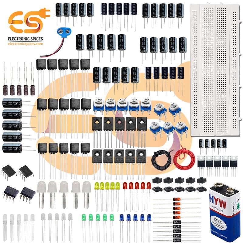 Buy Electronic Power Component Kit - DIY Projects for Beginners & STEM ...