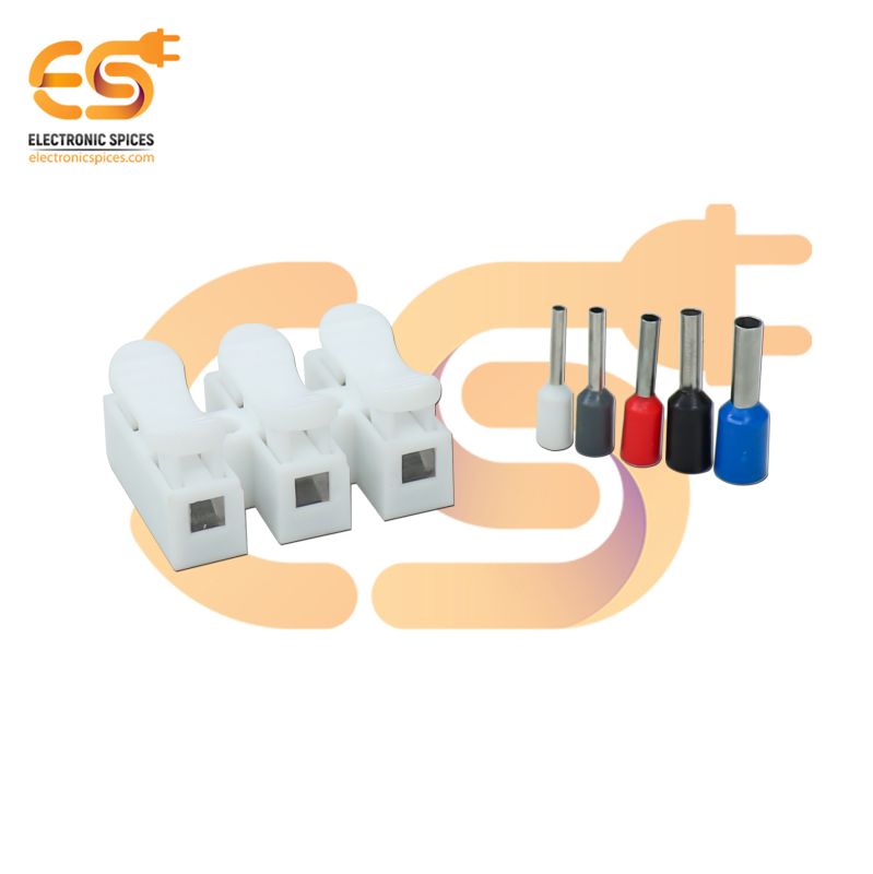 Buy Combo of 3-Way Quick Push Connector and Wire Ferrule Terminal Set ...
