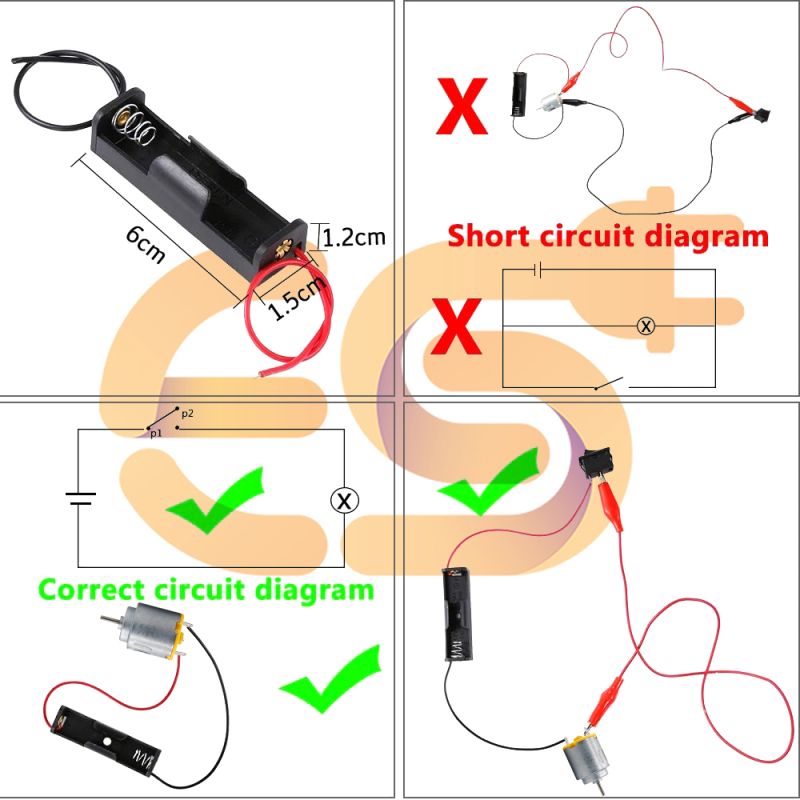 Buy Electric Circuit Motor Kit Montessori Learning Kits Set for Kids ...