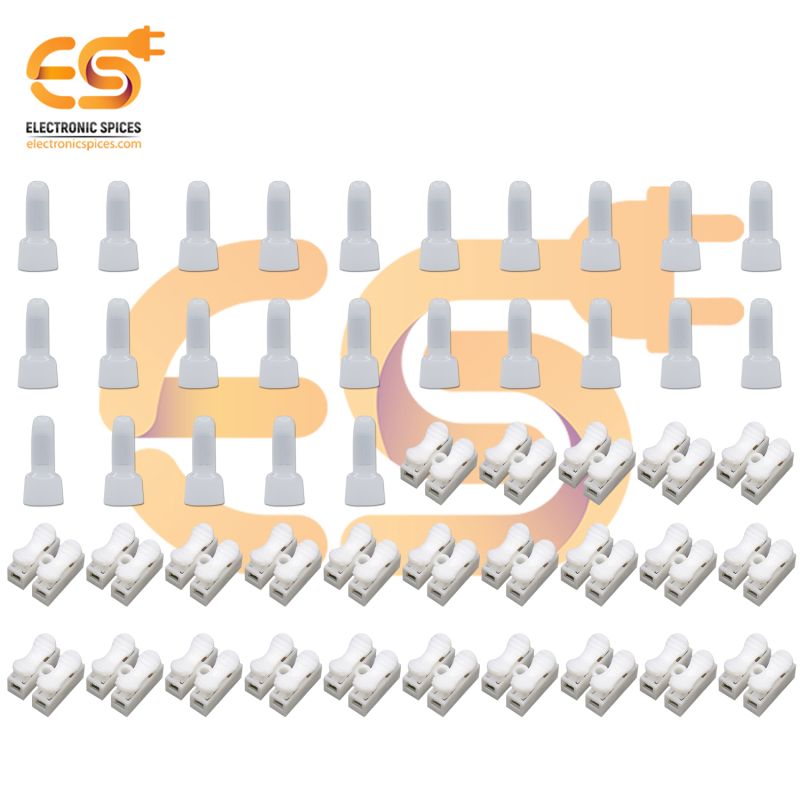Buy CE-2X 300V Cable Closed End Crimp Terminals Connector | 2 Line ...