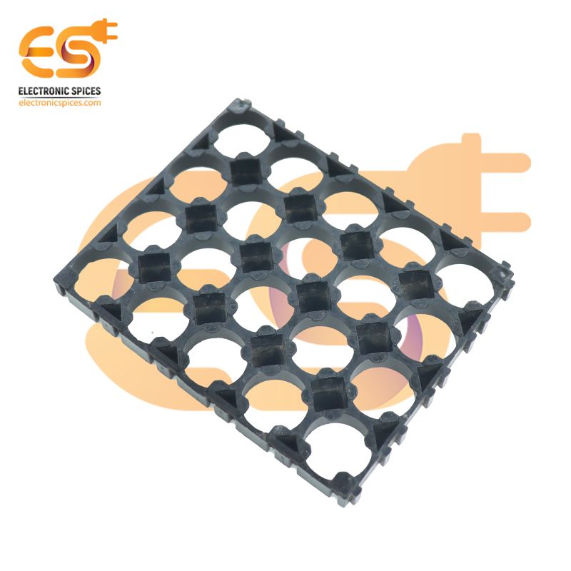 4x5 Cell 18650 Lithium Batteries Spacer Hard Plastic Holder - 102 x 82 ...