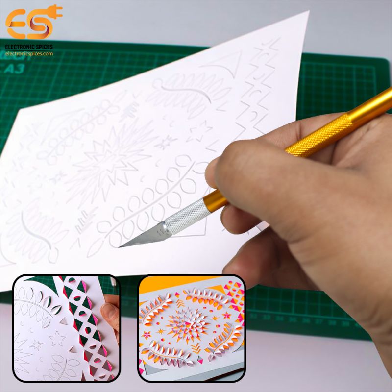 Buy Hand Repair Cutting Knife with 5 Extra Sharp Blades for Paper ...