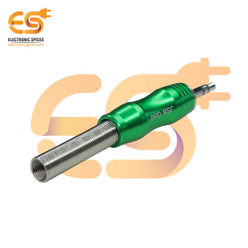 3.5mm TRS 3-Pole Metal Audio Jack Connector with Spring | Pack of 1