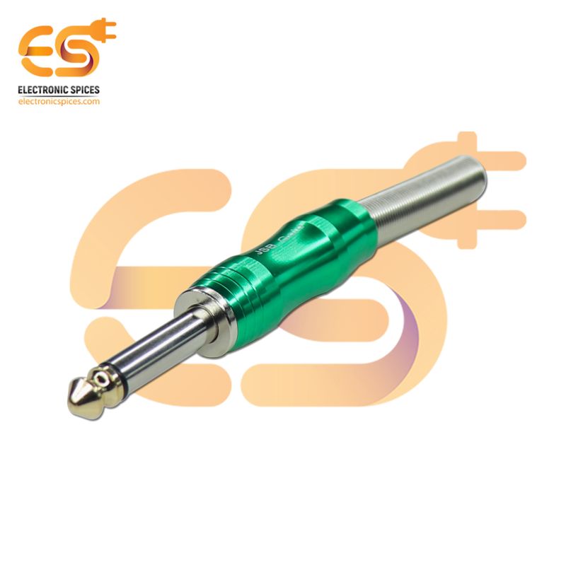Buy Durable 6.35mm TRS Metal Audio Plug Male Connector with Spring ...